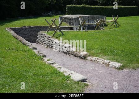 German Gun Casement at The Merville Gun Battery Stock Photo - Alamy