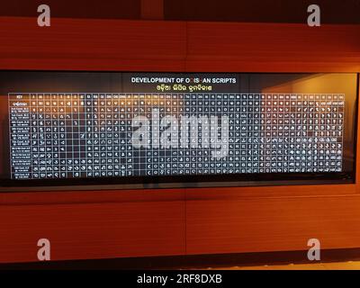 Development of Odiya script through the ages Stock Photo - Alamy