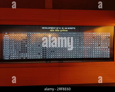 Development of Odiya script through the ages Stock Photo - Alamy