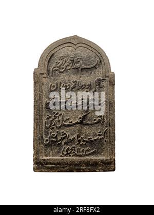 Tablet with old inscriptions, probably during the mughal era Stock ...
