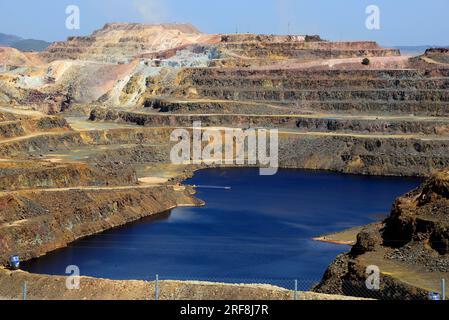 Riotinto mines. Cerro Colorado is a open-pit mine, surface mining ...