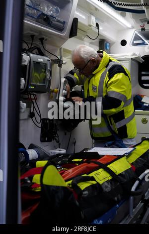 A hospital-based emergency service operates 24 hours a day, 7 days a ...