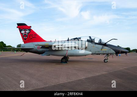 Italian Air Force AMX ACOL landing at Andravida Air Base, Greece Stock ...
