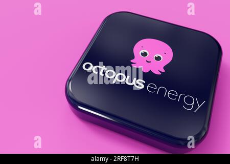 LONDON, UK - July 2023: Octopus Energy gas and electricity energy ...