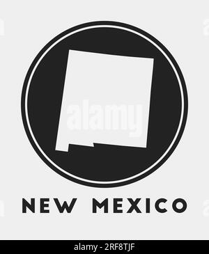 New Mexico logo. Badge of the us state. Layered circular sign around ...