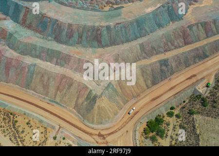 areas of operations and processes of an open pit mine in a gold mine in ...