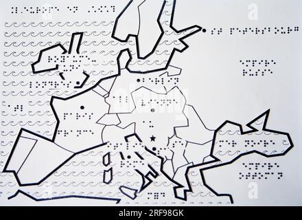 Tactile Map for the Blind and Visually Impaired outside Hereford ...