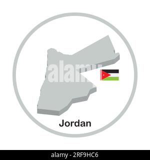 Jordan map icon vector illustration symbol design Stock Photo - Alamy
