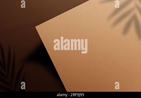 3D illustration paper logo mockup. Paper mockup with realistic shades ...