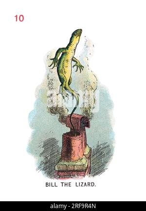 Alice in Wonderland, Bill the Lizard Stock Photo - Alamy