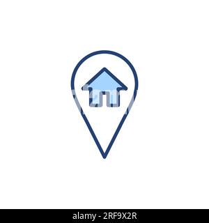 address icon vector. home location icon vector Stock Vector Image & Art ...