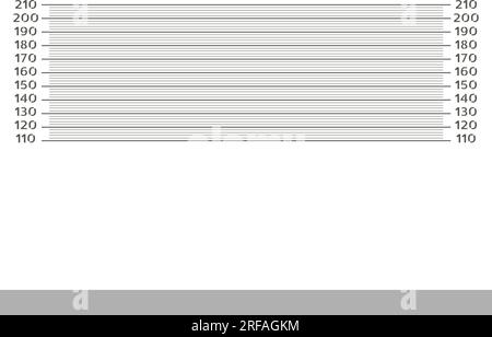 ruler on a wall of a jail to measure people height Stock Photo - Alamy