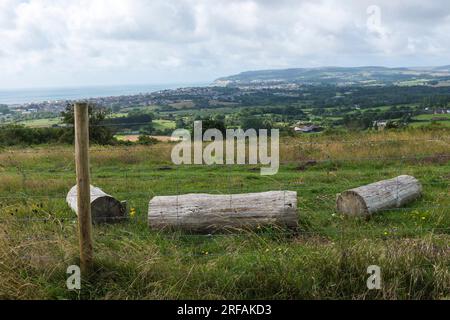 Scenic landscape at Brading Down on the Isle of Wight, England,UK Stock ...