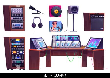 Karaoke mixing amplifier. Vector illustration Stock Vector Image & Art ...
