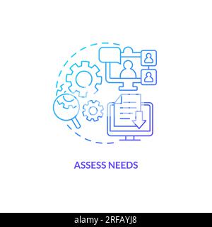 2D gradient assess linear icon concept Stock Vector Image & Art - Alamy