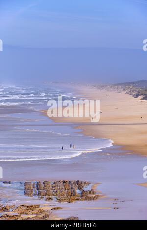 Praia Velha beach, Sao Pedro de Moel. Marinha Grande, Leiria. Portugal ...