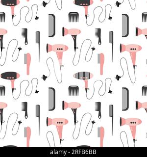 Hair salon vector seamless pattern Stock Vector Image & Art - Alamy