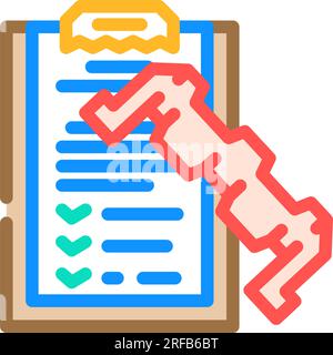 product testing mechanical engineer line icon vector illustration Stock ...