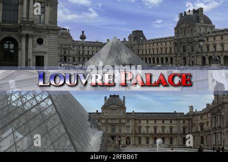 The wonderful building that houses the Louvre museum in Paris, France ...