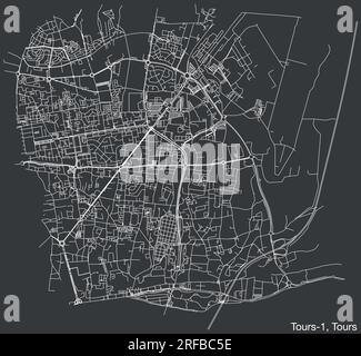Street roads map of TOURS, FRANCE Stock Vector Image & Art - Alamy