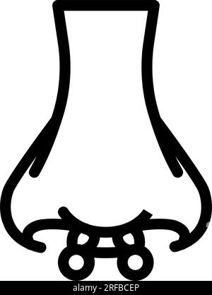 navel piercing fashion beauty line icon vector illustration Stock ...