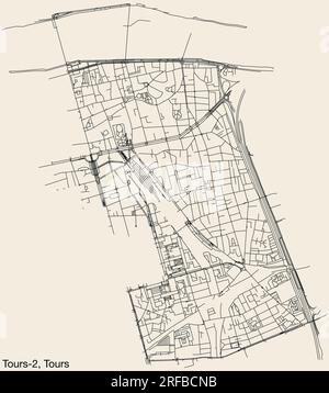 Street roads map of TOURS, FRANCE Stock Vector Image & Art - Alamy