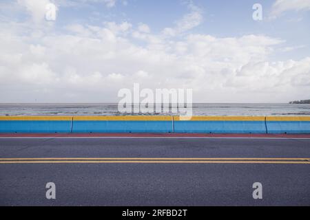 Street lane with blue sky and cloud background Stock Photo - Alamy