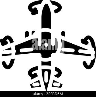 flight control system aeronautical engineer line icon vector ...