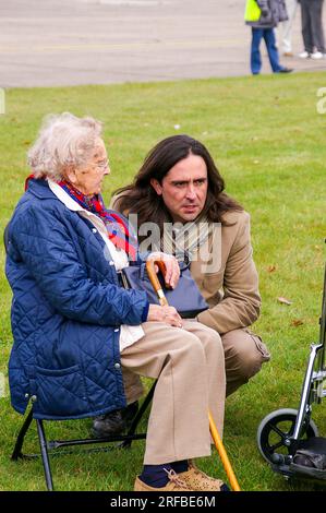 Neil Oliver, TV presenter, filming with Second World War female Air ...