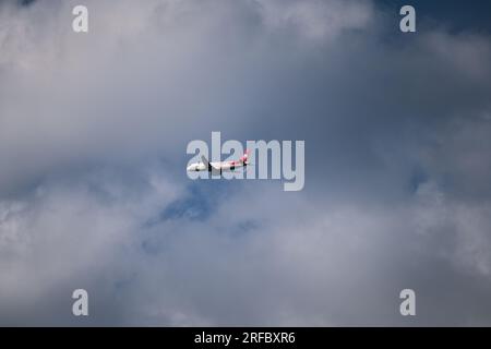 Clear sky Sichuan Airlines A320 airplane Stock Photo - Alamy