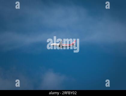 Clear sky Sichuan Airlines A320 airplane Stock Photo - Alamy