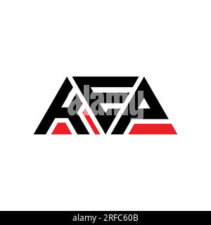KEP triangle letter logo design with triangle shape. KEP triangle logo ...