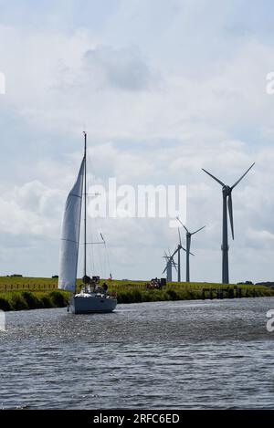 Den Helder, Netherlands. July 23, 2023. The ferry across the North ...
