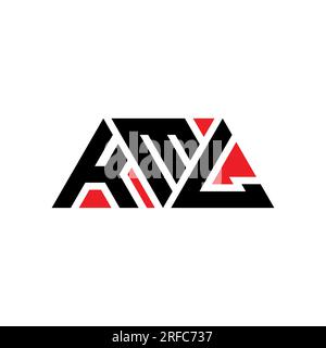 KML triangle letter logo design with triangle shape. KML triangle logo ...