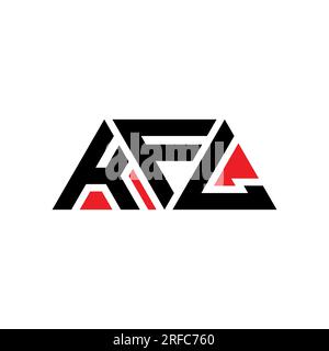KFL triangle letter logo design with triangle shape. KFL triangle logo ...