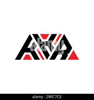 KKR triangle letter logo design with triangle shape. KKR triangle logo ...