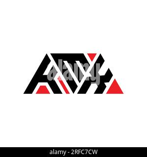KMX triangle letter logo design with triangle shape. KMX triangle logo ...