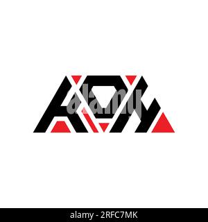 KOH triangle letter logo design with triangle shape. KOH triangle logo ...
