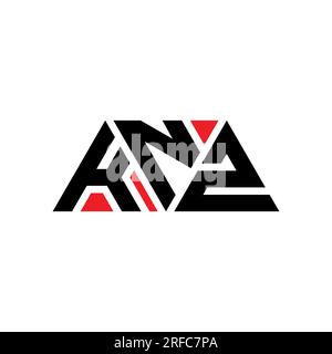 KNZ triangle letter logo design with triangle shape. KNZ triangle logo ...