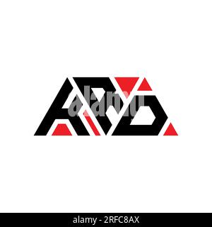 KRD triangle letter logo design with triangle shape. KRD triangle logo ...