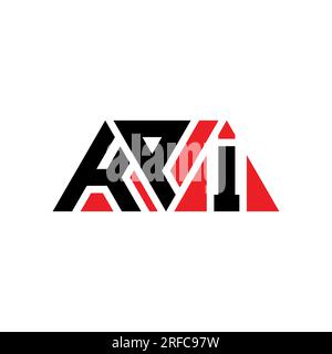 KPI triangle letter logo design with triangle shape. KPI triangle logo ...