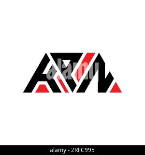 KPN triangle letter logo design with triangle shape. KPN triangle logo ...