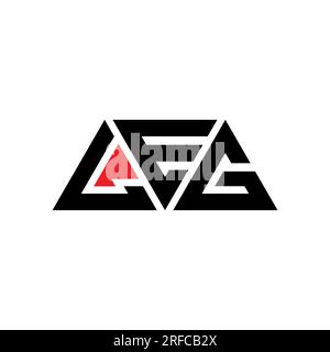 LEG triangle letter logo design with triangle shape. LEG triangle logo ...