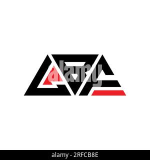 LBF triangle letter logo design with triangle shape. LBF triangle logo ...