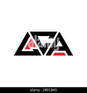 LCA triangle letter logo design with triangle shape. LCA triangle logo ...