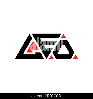 LEO triangle letter logo design with triangle shape. LEO triangle logo ...