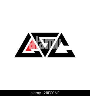 LGC triangle letter logo design with triangle shape. LGC triangle logo ...