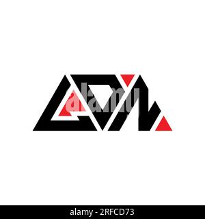 LDN triangle letter logo design with triangle shape. LDN triangle logo ...