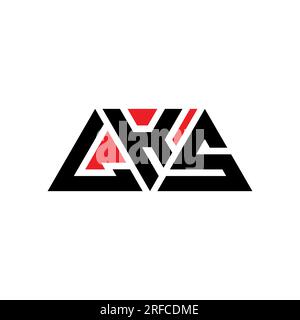 LKS triangle letter logo design with triangle shape. LKS triangle logo ...