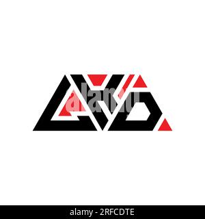 LKD triangle letter logo design with triangle shape. LKD triangle logo ...